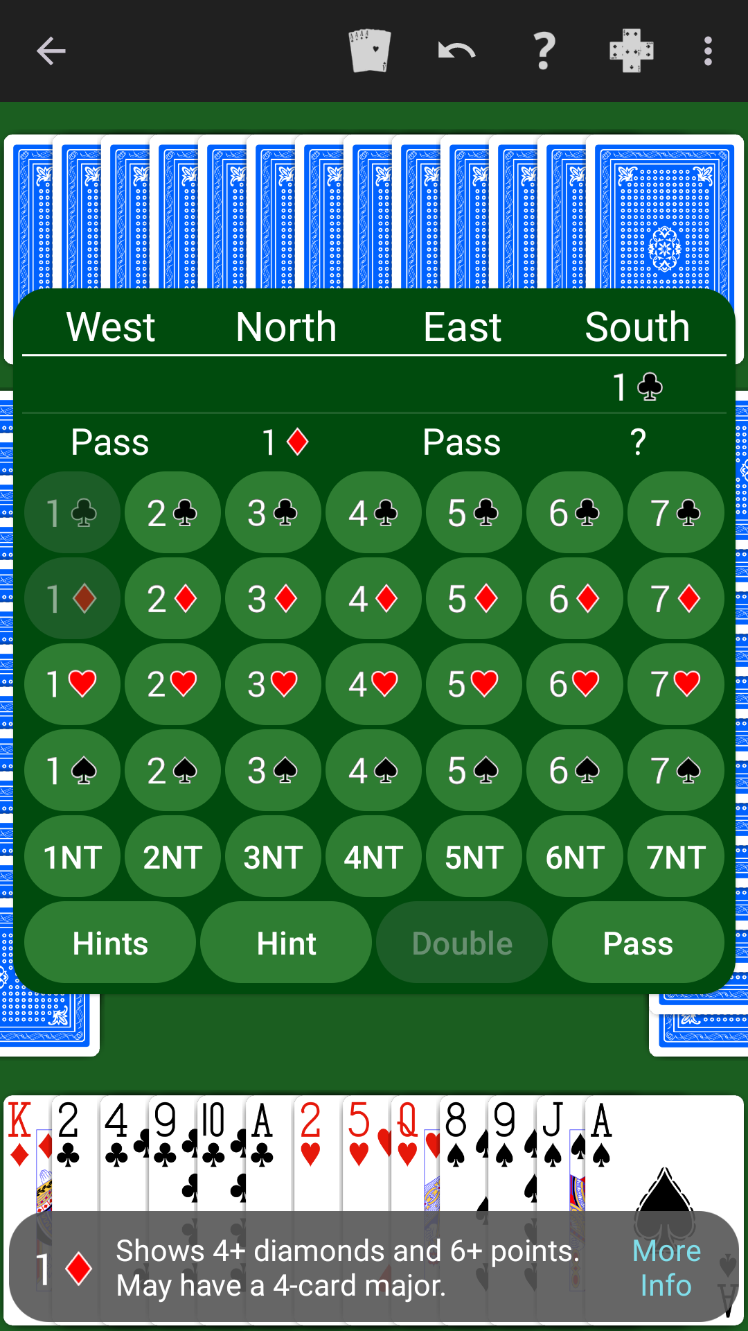 NeuralPlay Bridge Play With SAYC Bidding Against The NeuralPlay AI